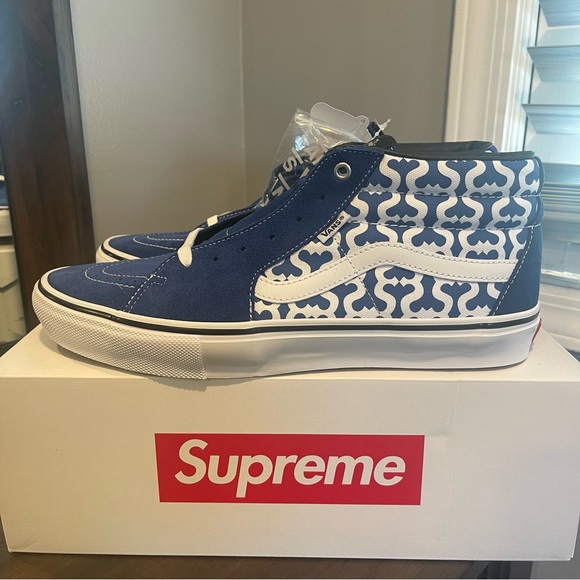 Vans | Shoes | Vans Skate Grosso Mid Supreme Monogram S Logo Royal ...